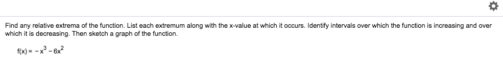 Solved Find any relative extrema of the function. List each | Chegg.com