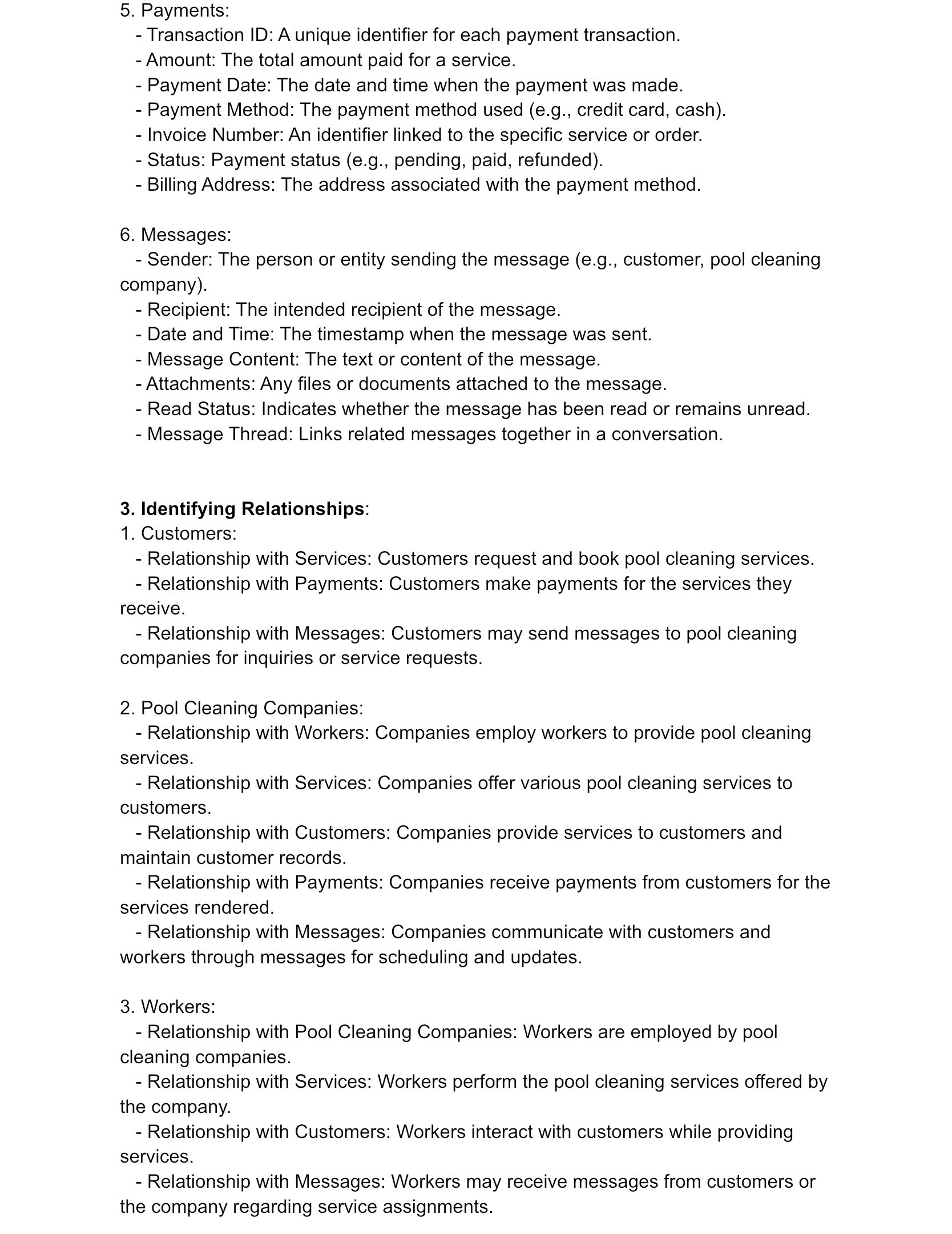 Solved 5. Payments: - Transaction ID: A unique identifier | Chegg.com