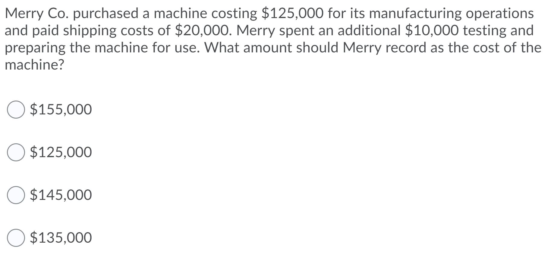 Solved Merry Co Purchased A Machine Costing 125 000 For Chegg solved-merry-co-purchased-a-machine-costing-125-000-for-chegg