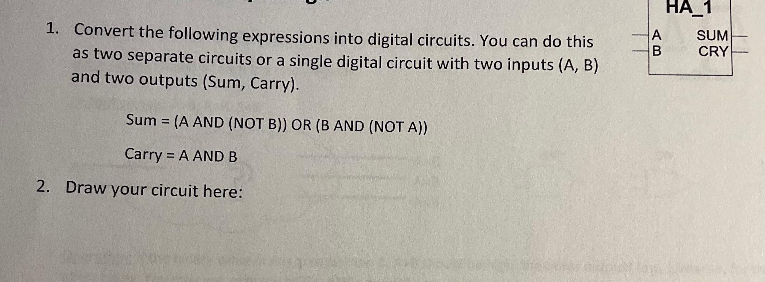 Solved 1. Convert the following expressions into digital | Chegg.com