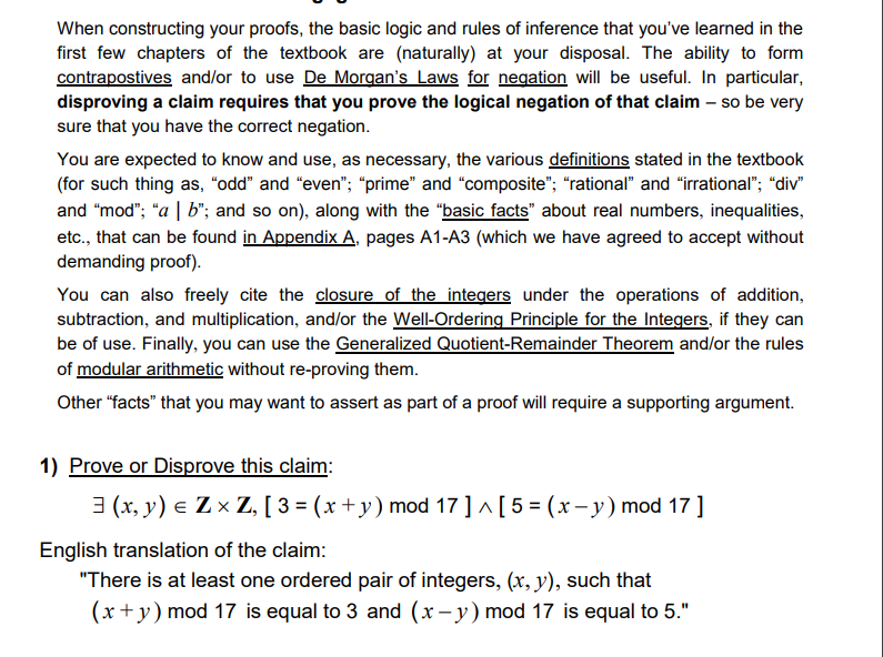 Solved When constructing your proofs, the basic logic and | Chegg.com