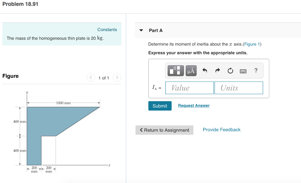 Solved Problem 18.91 Constants Part A The mass of the | Chegg.com