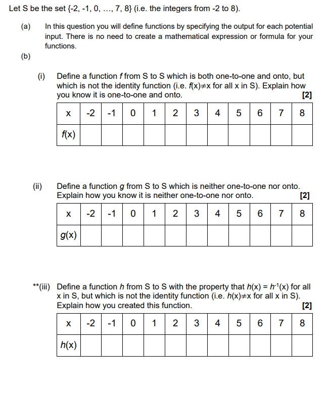 Solved Let S be the set {−2,−1,0,…,7,8} (i.e. the integers | Chegg.com