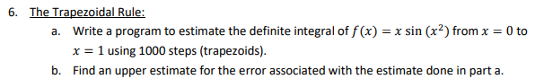 Solved Help me solve this in the Trapezoidal Rule and Find | Chegg.com
