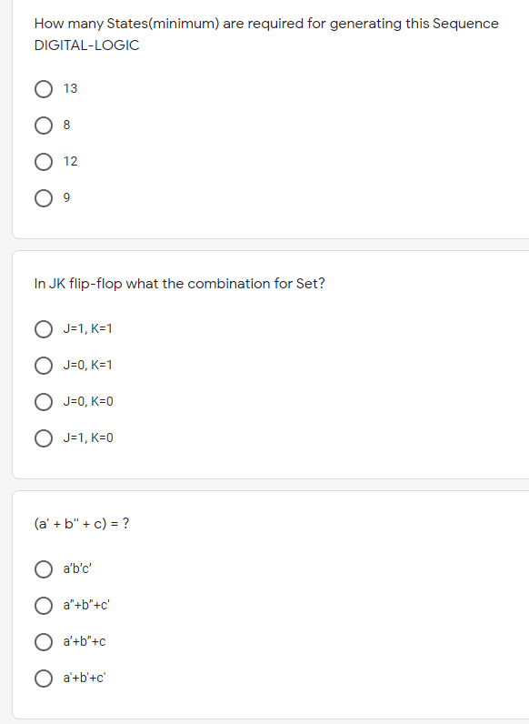 Solved How many States(minimum) are required for generating | Chegg.com