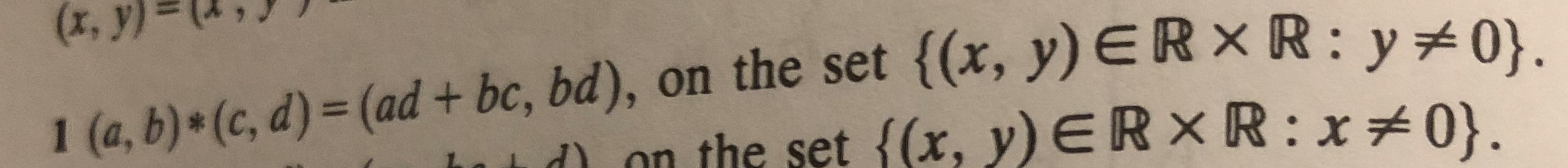 Solved For 1. prove closure, commutative, associativity, | Chegg.com