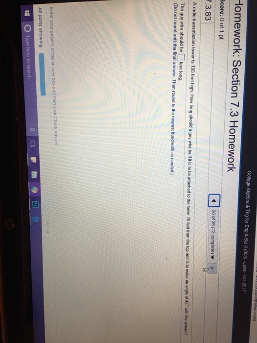 Solved yes College Algebra&Trig for Eng & Sci ll | Chegg.com