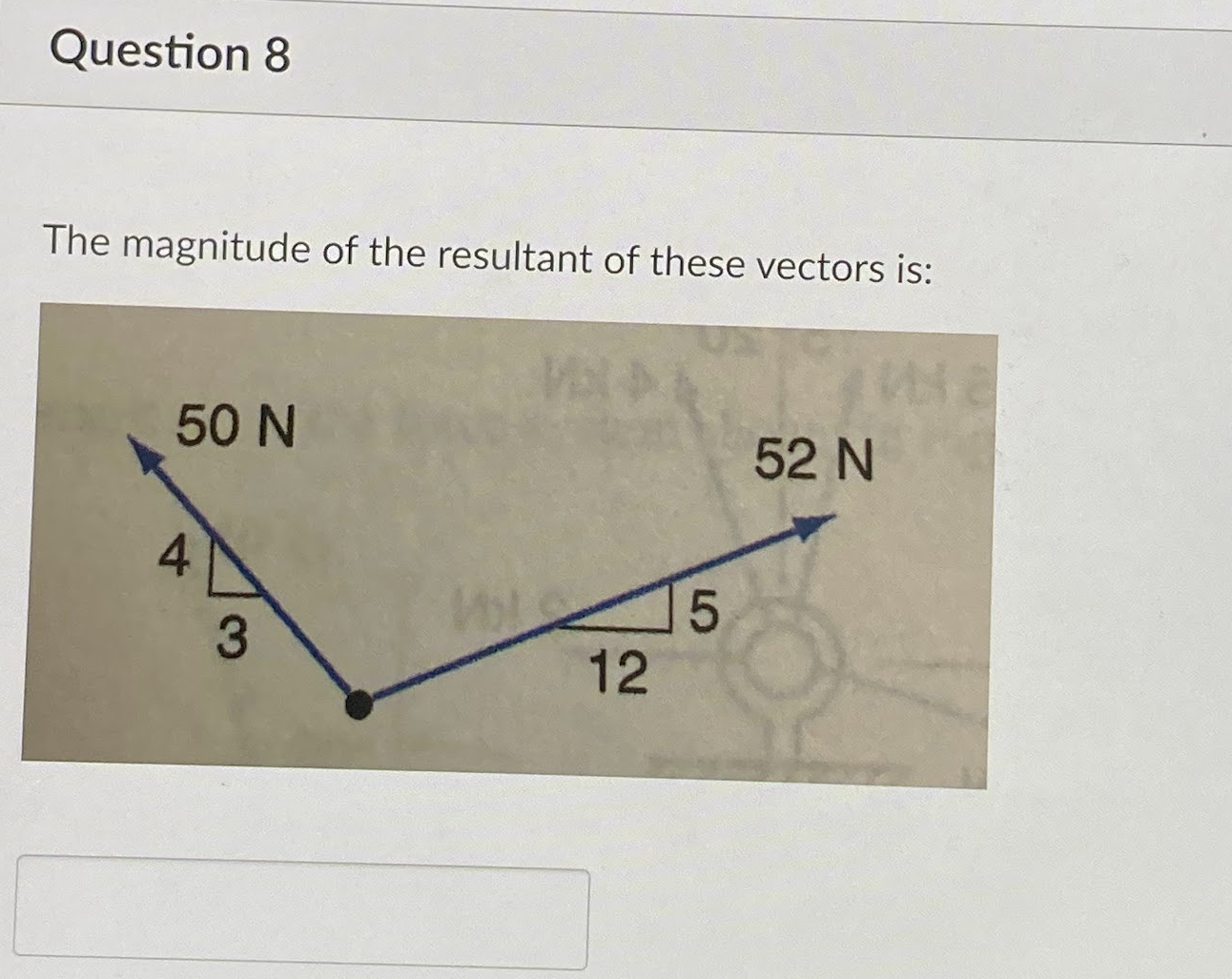Solved Question 8The magnitude of the resultant of these | Chegg.com