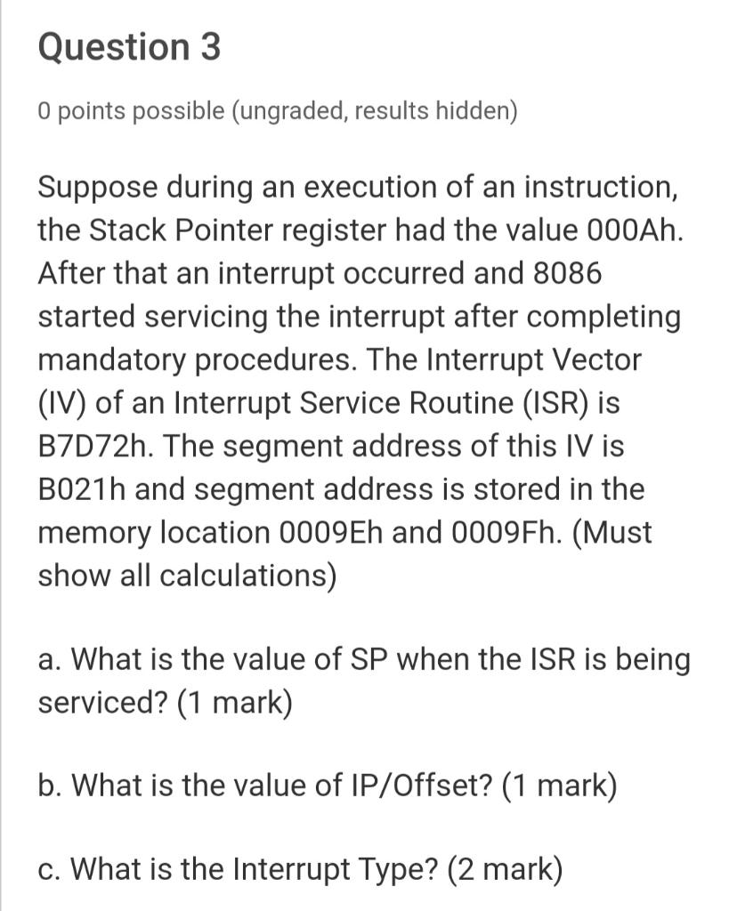 Solved Topic: 8086 MICROPROCESSSOR INSTRUCTIONS: SOLVE THESE | Chegg.com