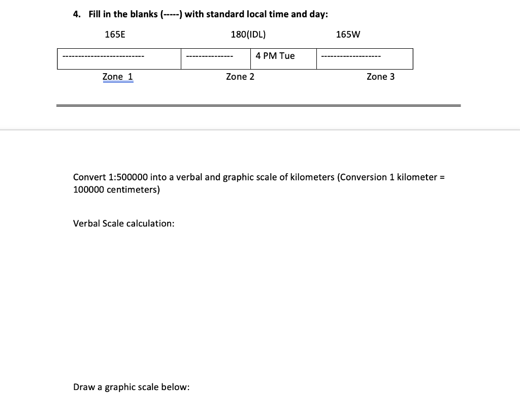 Solved 4. Fill in the blanks (-----) with standard local | Chegg.com