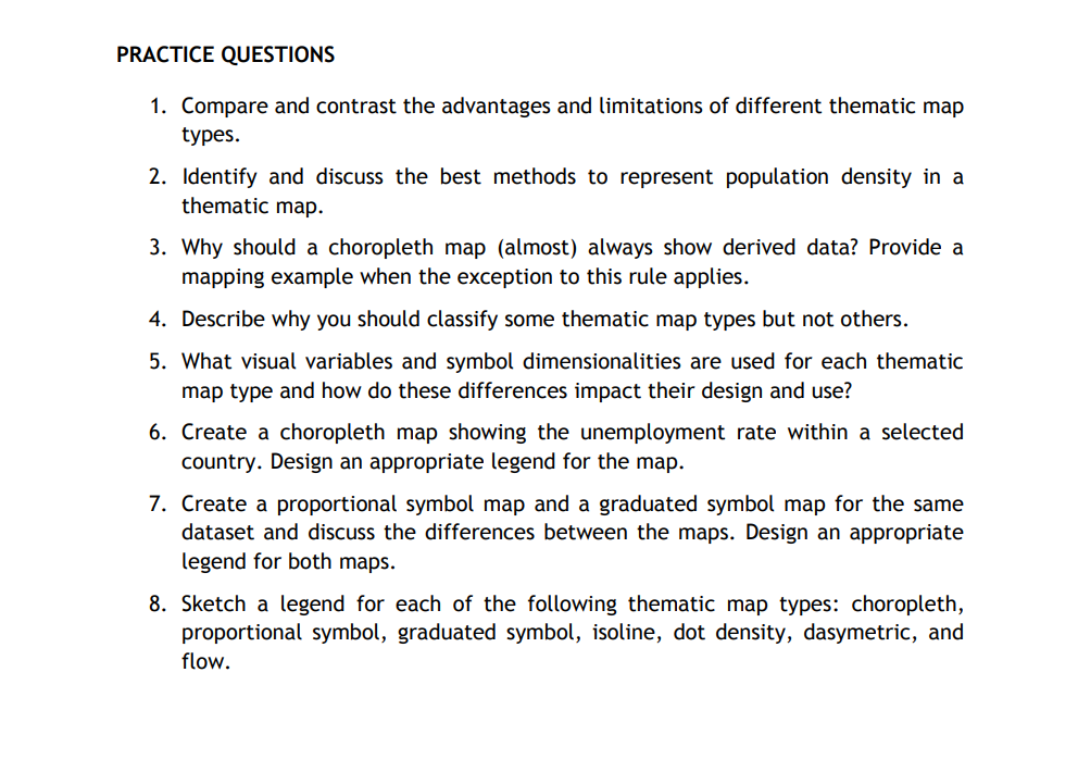Solved Practice Please Respond Using Qgis As The Platform 