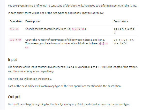 Solved You are given a string 5 (of length n) consisting of | Chegg.com