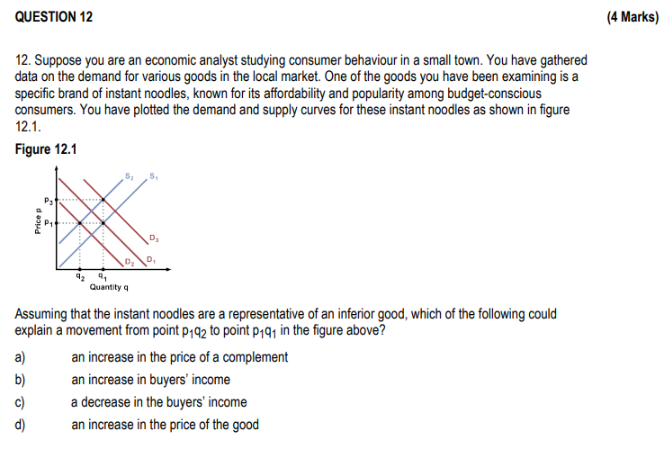 Solved 12. Suppose you are an economic analyst studying | Chegg.com