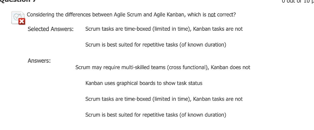 Solved OUL 01 IU Considering the differences between Agile | Chegg.com