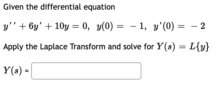 Solved Given the differential equation | Chegg.com