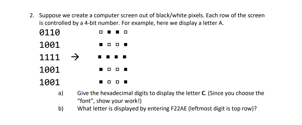 Solved Suppose we create a computer screen out of | Chegg.com