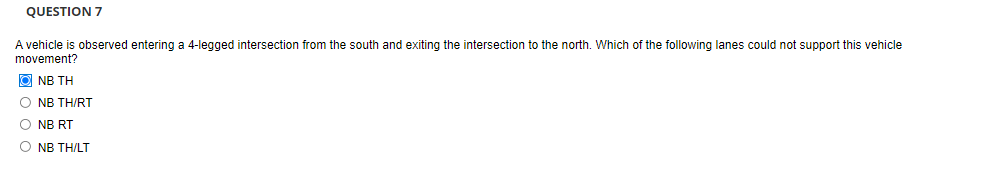 Solved A vehicle is observed exiting a 4-legged intersection | Chegg.com