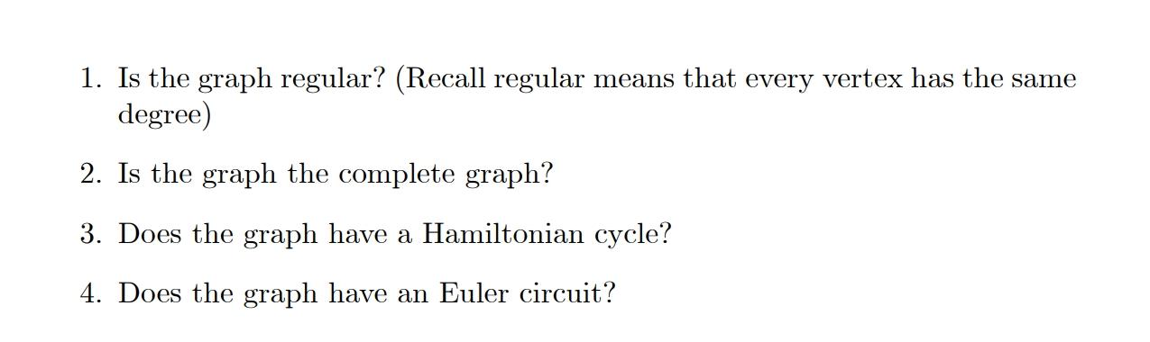 Solved Problem 3 Assume G is a simple undirected graph and | Chegg.com