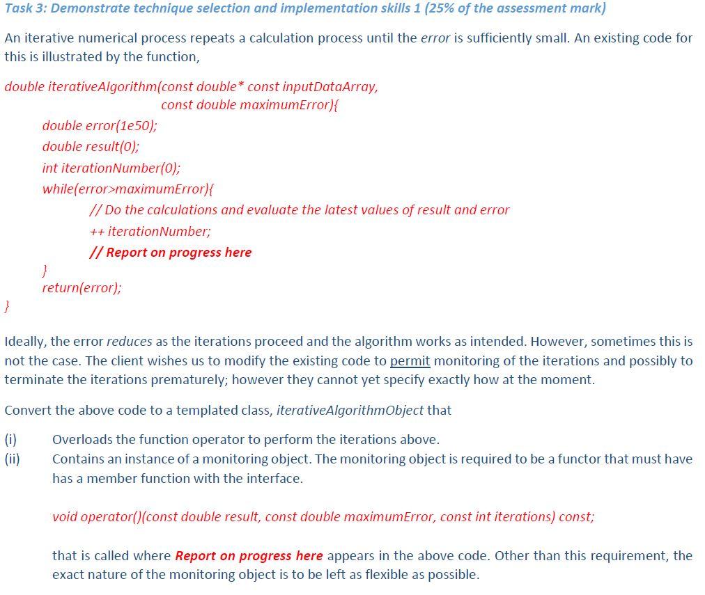 Solved Task 3: Demonstrate technique selection and | Chegg.com