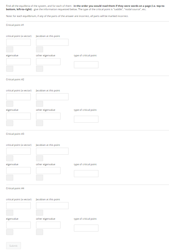 Solved Consider the following nonlinear system of | Chegg.com