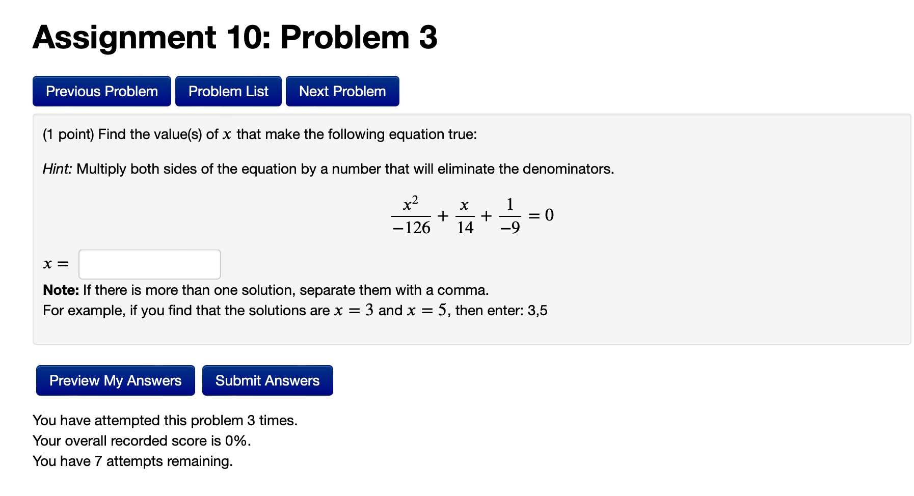 Solved (1 point) Find the value(s) of x that make the | Chegg.com Solved (1 point) Find the value(s) of x that make the | Chegg.com
