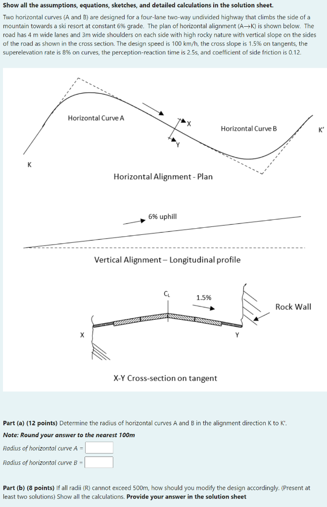 Show all the assumptions, equations, sketches, and | Chegg.com