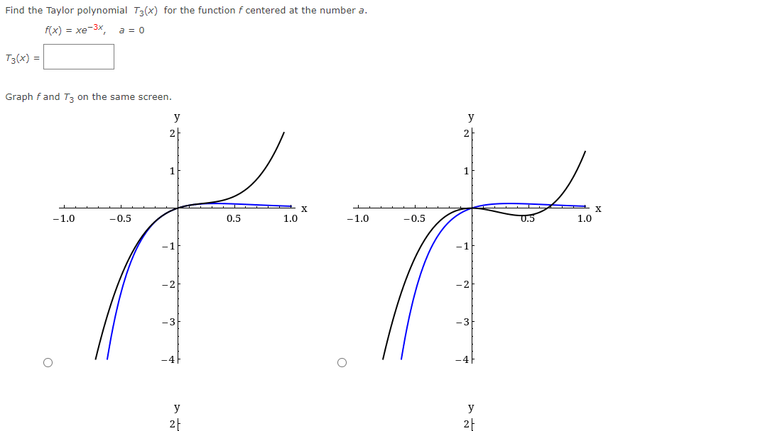 Solved Find the Taylor polynomial T3(x) for the function f | Chegg.com