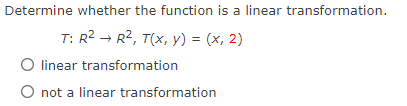 Solved Determine whether the function is a linear | Chegg.com