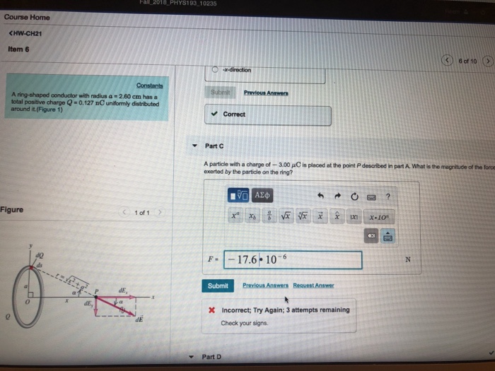 Solved Course Home KHW-CH21 Item 6 C) 6 of Constants PartA | Chegg.com Solved Course Home KHW-CH21 Item 6 C) 6 of Constants PartA | Chegg.com