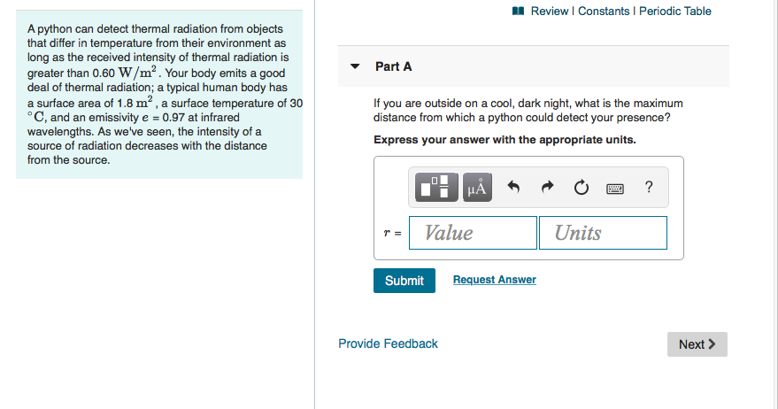Solved M Review | Constants 1 Periodic Table Part A A python | Chegg.com