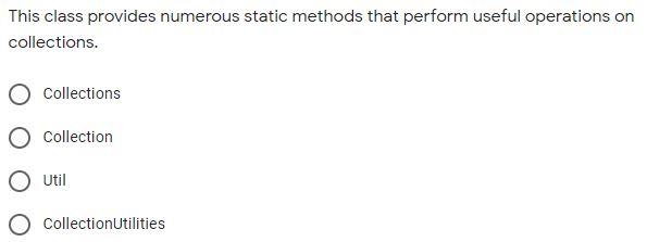 Solved This class provides numerous static methods that | Chegg.com