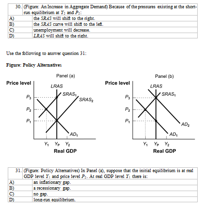 Solved 27 A Decrease In Energy Prices Will Increase Chegg
