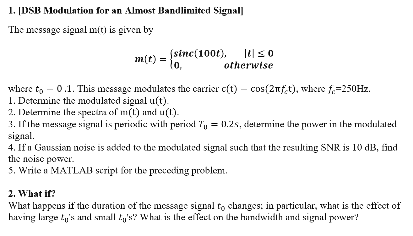 Solved Please solve the following Communication | Chegg.com