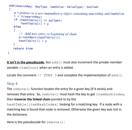 Solved #ifndef HASHED_DICTIONARY_#define HASHED_DICTIONARY_ | Chegg.com