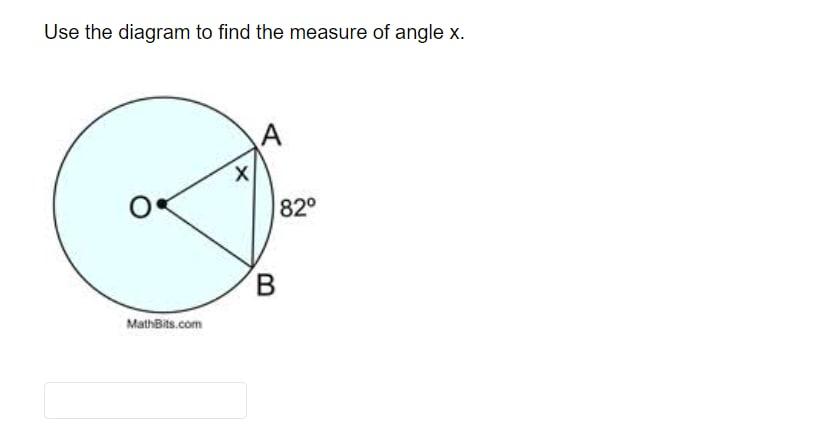 Solved Use the diagram to find the measure of angle x. А. X | Chegg.com