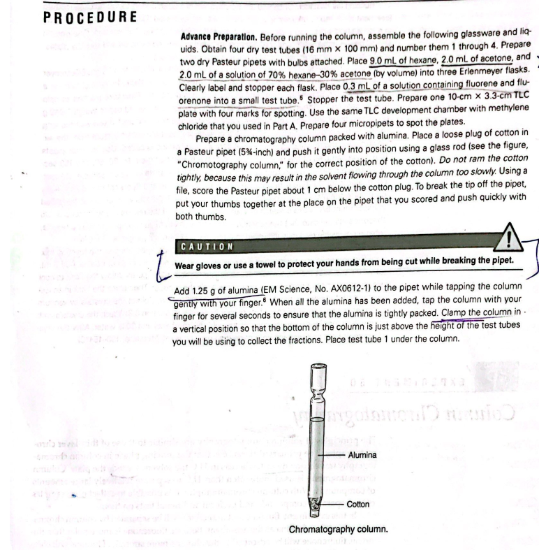 Solved Thin-Layer Chromtography experiment. The small lines | Chegg.com
