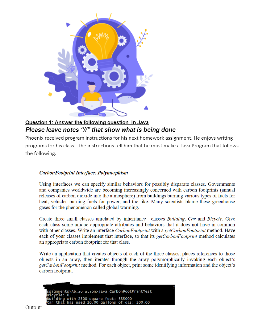 Solved M Question 1: Answer the following question in Java | Chegg.com