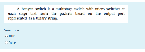 Solved A banyan switch is a multistage switch with micro | Chegg.com Solved A banyan switch is a multistage switch with micro | Chegg.com