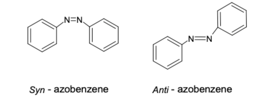 Solved The structures of two stereoisomers of azobenzene are | Chegg.com