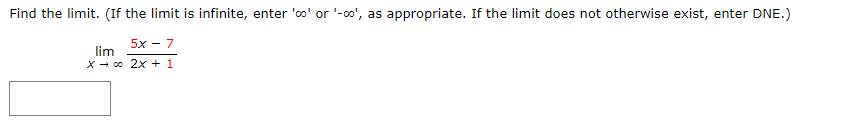 Solved Evaluate the limit using the appropriate properties | Chegg.com