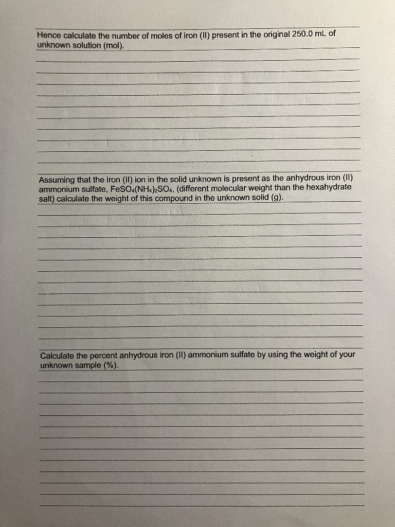 Solved Table 2: Titration Data for the Percentage Purity of | Chegg.com