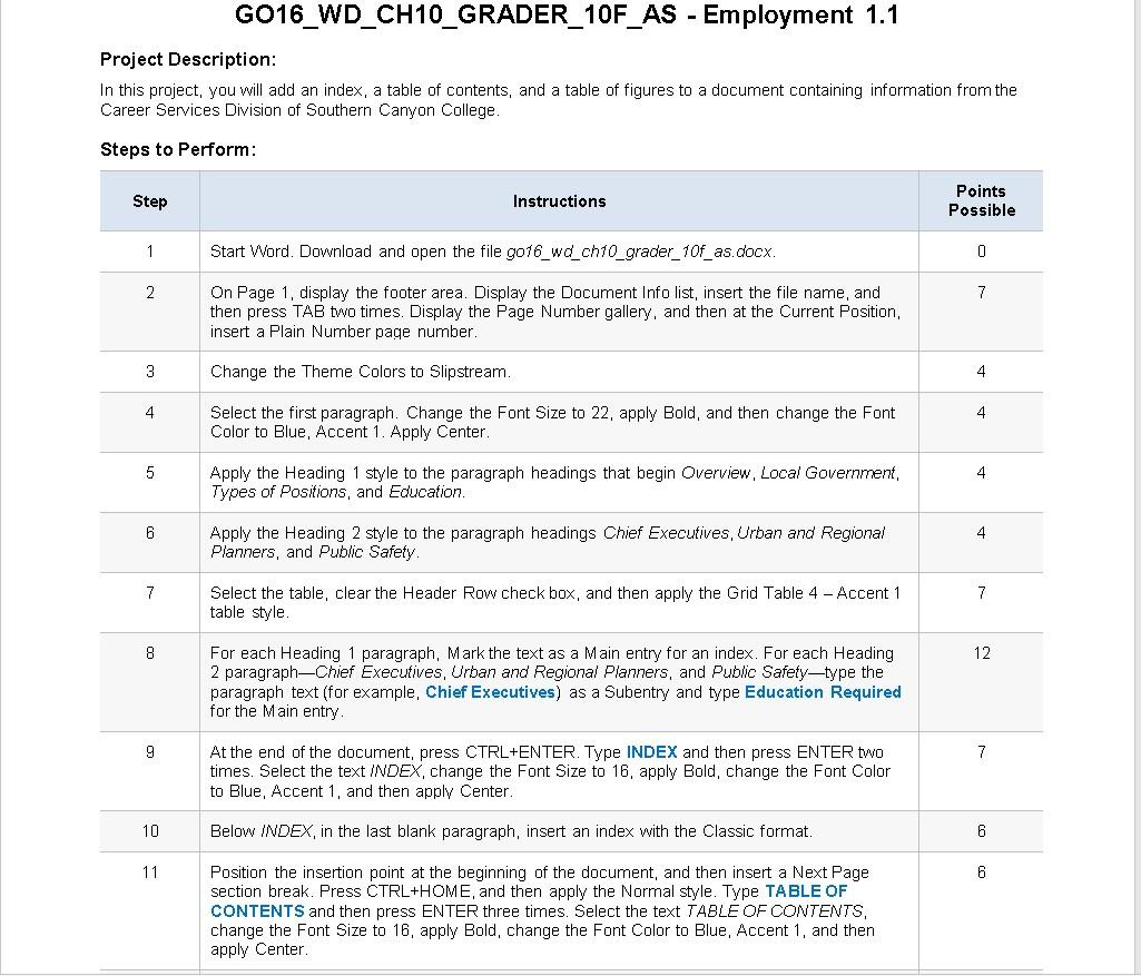 it is an IT Lab Microsoft word question. We have to | Chegg.com
