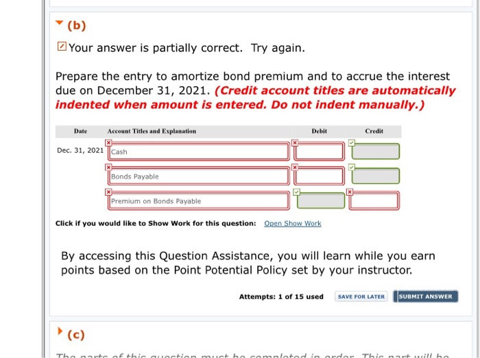 Solved Problem 15-07A a-d (Part Level Submission) The | Chegg.com