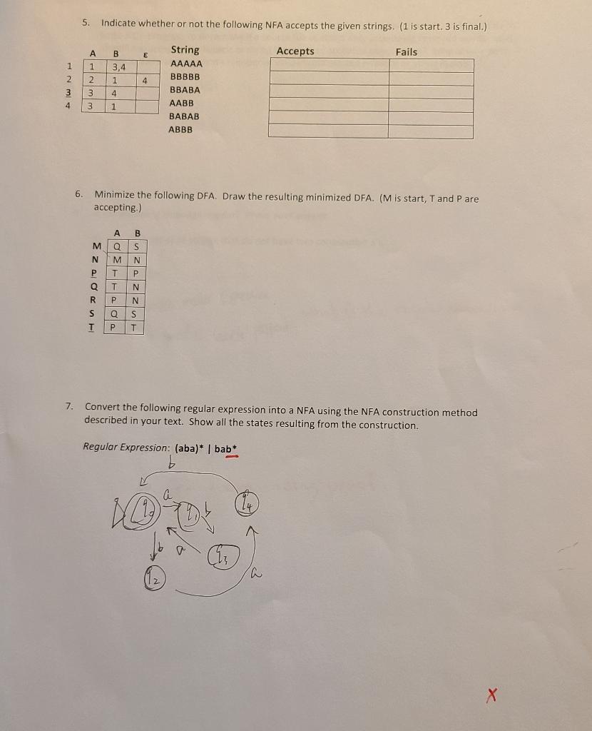 Solved Can you please help me out with question number 6? | Chegg.com