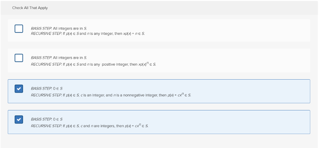 Solved Give A Recursive Definition Of The Set S Of 6443