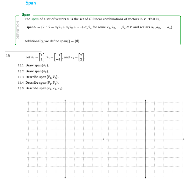 Solved The Span Of A Set Of Vectors V Is The Set Of All