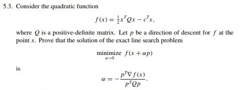 Solved 5.3. Consider the quadratic function f (x) = 1 2 xT | Chegg.com