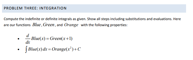 Solved PROBLEM THREE: INTEGRATION Compute the indefinite or | Chegg.com