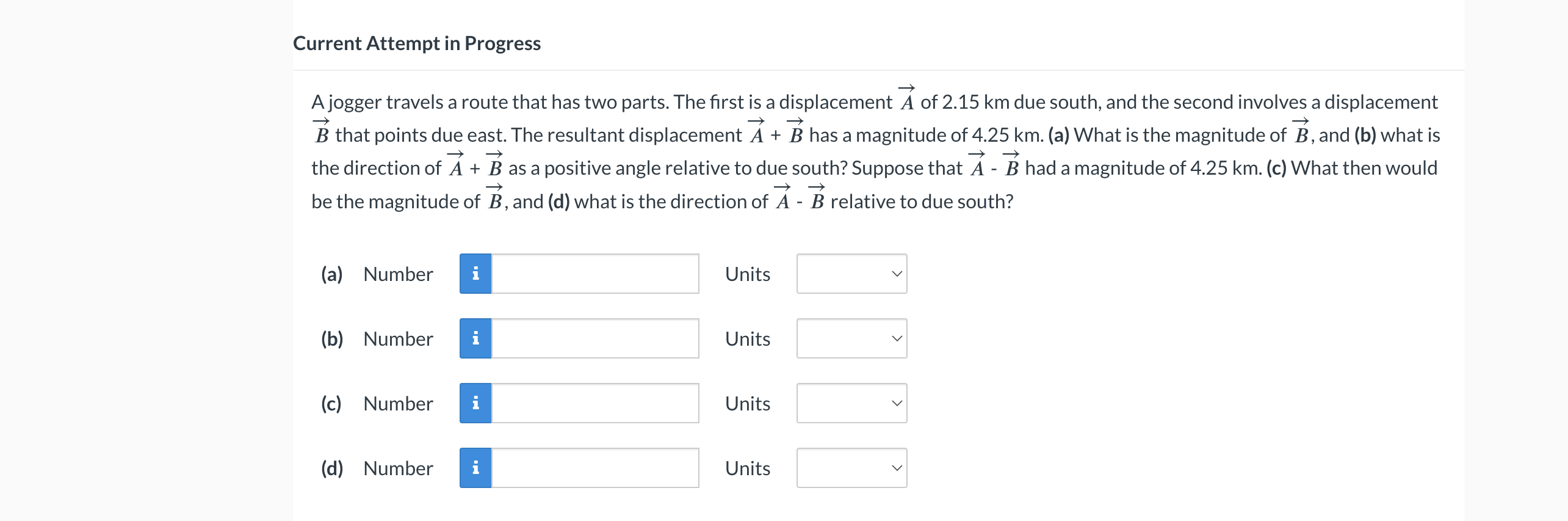 Solved Current Attempt in ProgressA jogger travels a route | Chegg.com