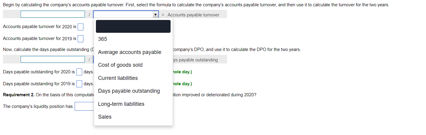 Solved Requirement 1. Calculate the company's accounts | Chegg.com